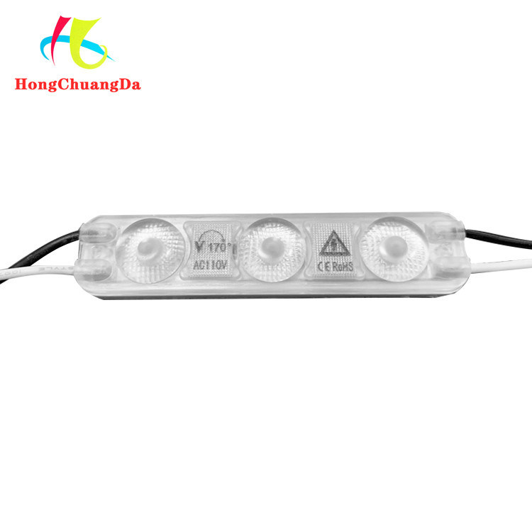 AC110V LED Injection Module 2W 2835 3 Light Lens led module For Channel ...